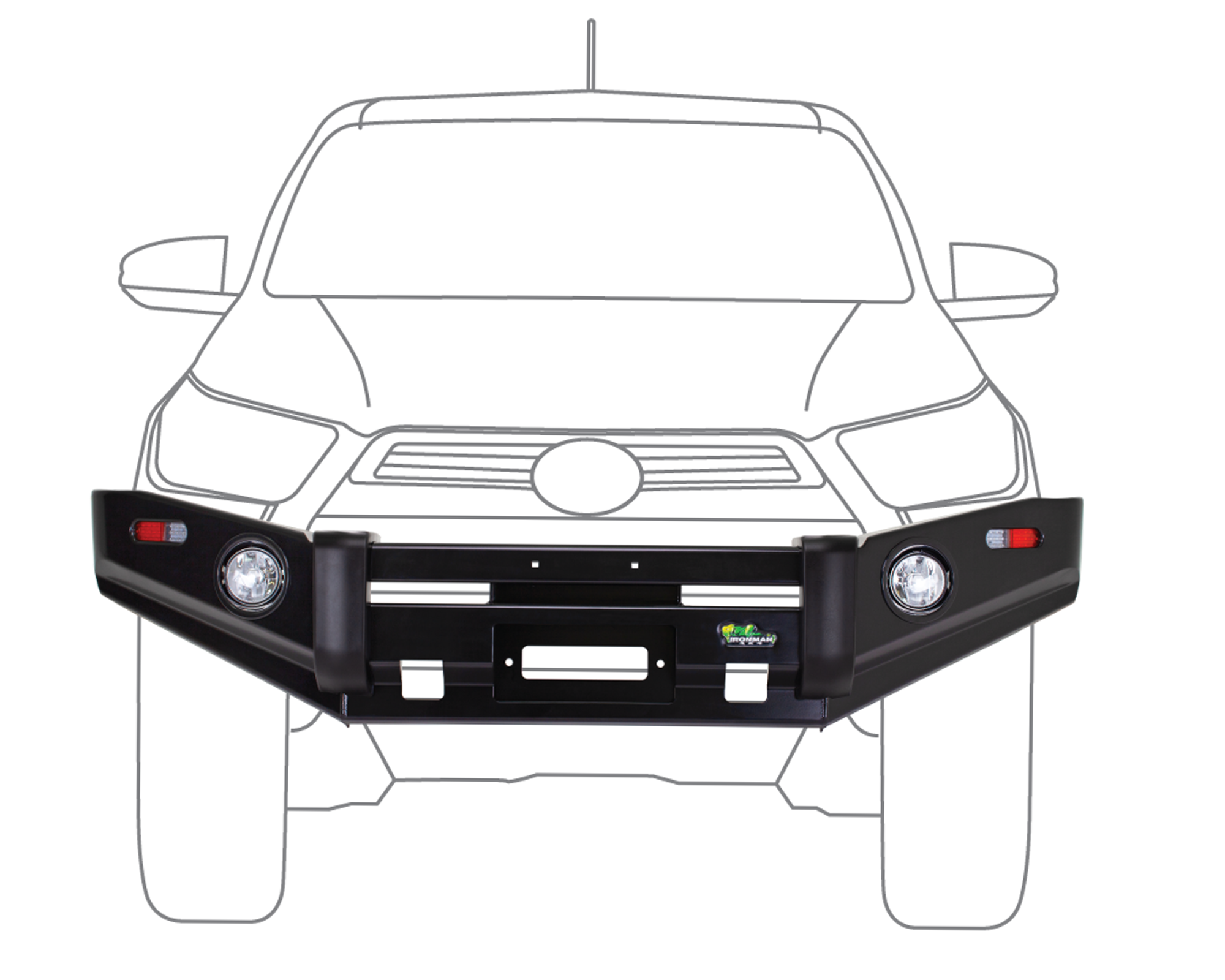 Proguard Bull Bar for Toyota Hilux 8th Gen, N80/AN120 (20+) – Ironman ...
